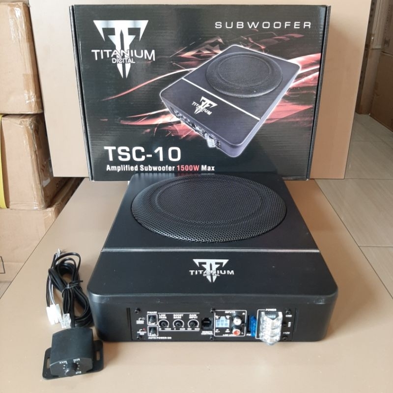 Jual Subwoofer Kolong 10" TITANIUM TSC-10 Subwoofer TITANIUM New Design ...