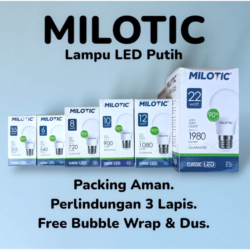 Jual Lampu LED Modern Milotic Putih bulat 3.5, 6, 8, 10, 12, 15, 18, 22 ...