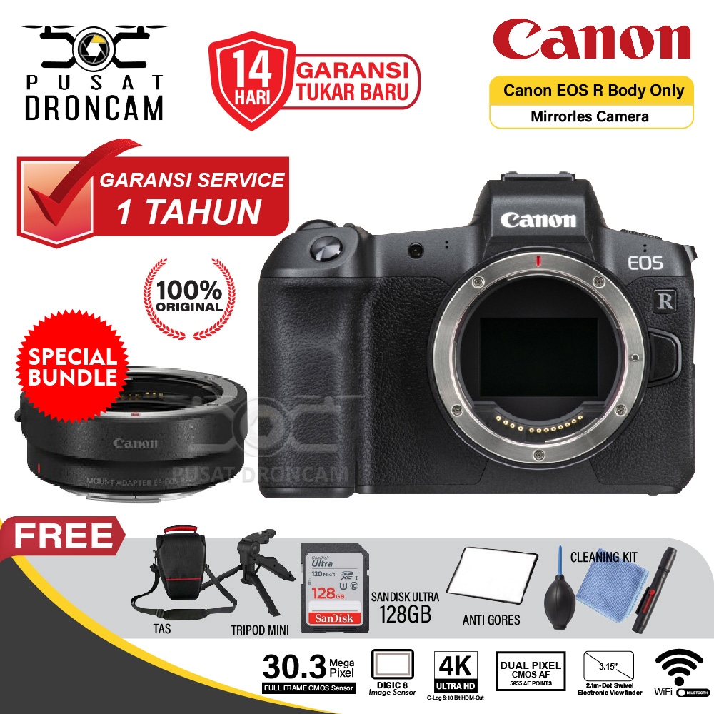 Jual Canon EOS R Mirrorless Digital Camera Body Only - EOS R BO ...