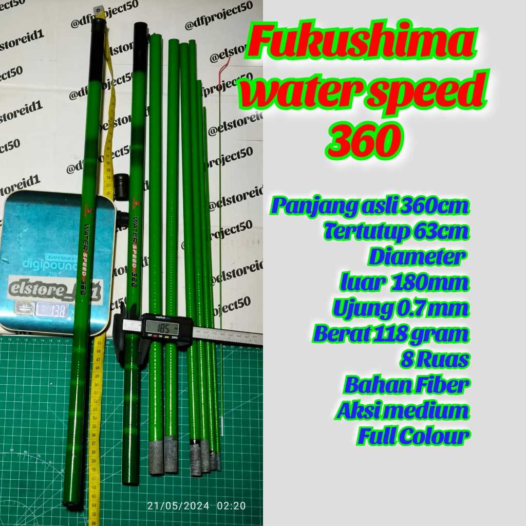 Jual Joran TEGEK Pancing 360 bisa buat tiang bendera mini flag majelis ...