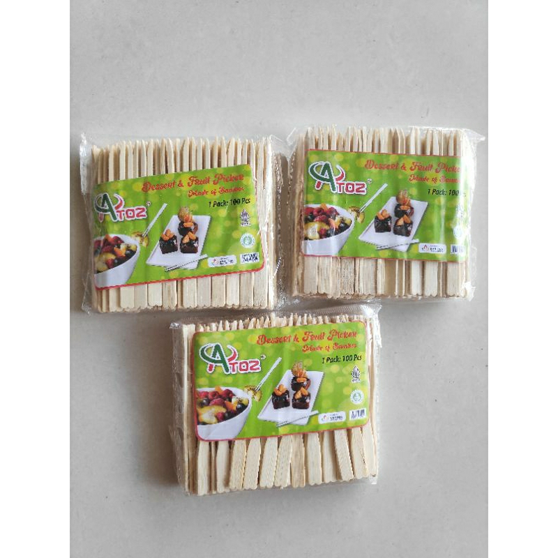 Jual Tusuk Garpu Bambu/Garpu Bambu/Garpu Ramah Lingkungan/Garpu Kayu ...