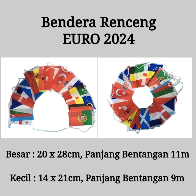 Jual Bendera Euro 24 Negara / Bendera Renceng Euro 24 Negara / World ...