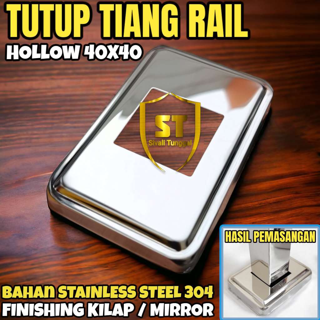 Jual TAPAK & COVER PLENDES TUTUP TAPAK TIANG STAINLESS 201 & 304 - RING ...
