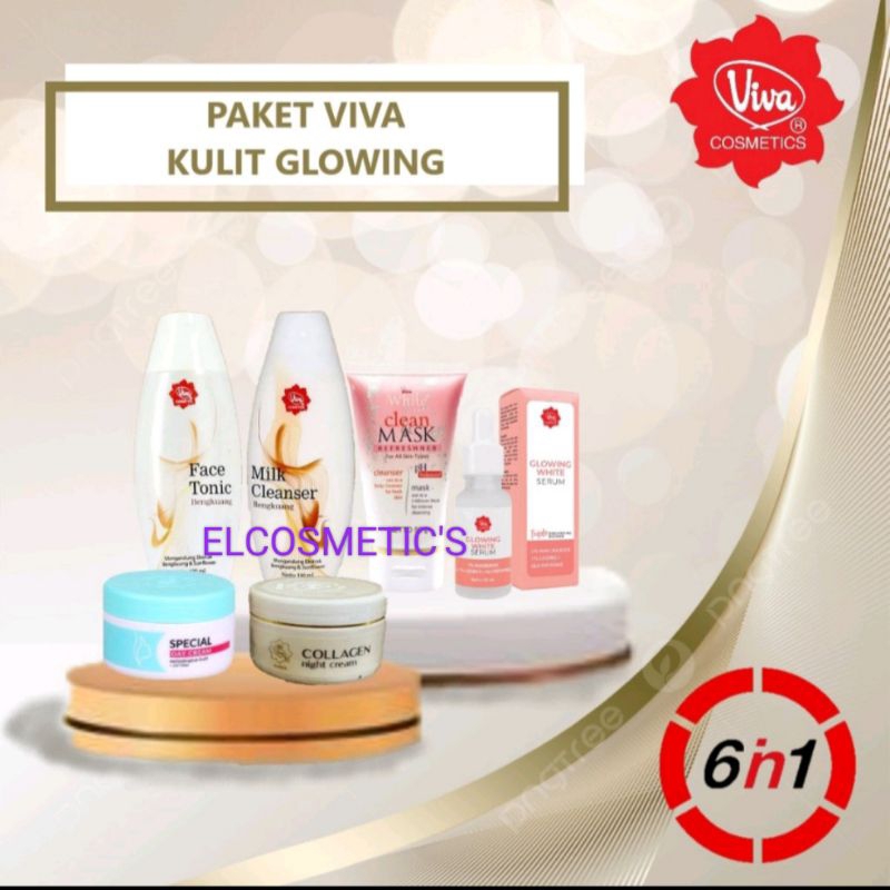 Jual Paket Viva 6 in 1 || Glowing Mencerahkan || berjerawat || Sensitif ...