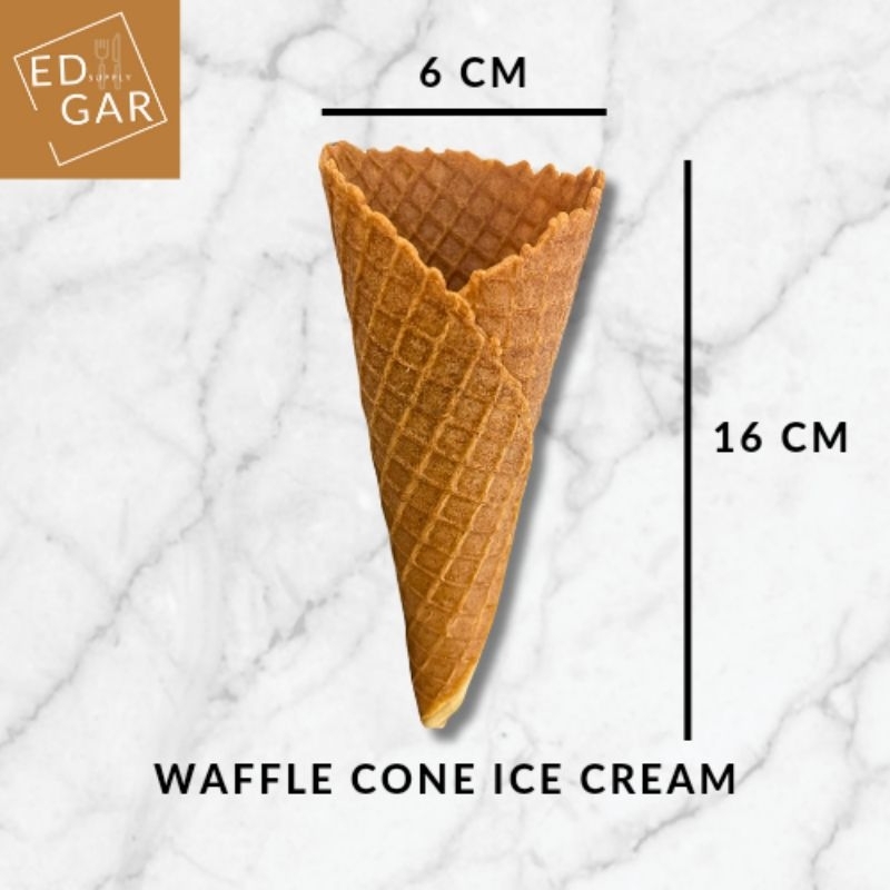 Jual waffle cone ice cream / cone es krim / cone kerucut gelato ...