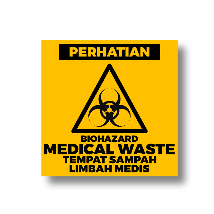 Jual Stiker Sampah Limbah Medis Stiker Sampah Infeksius | Shopee Indonesia