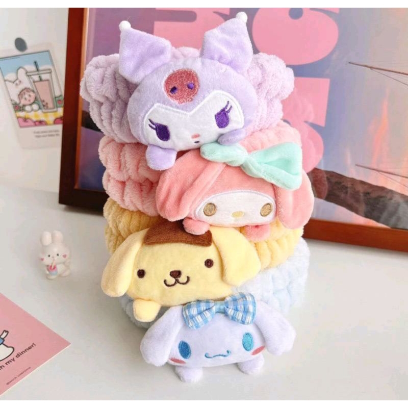 Jual BANDANA HANDUK SANRIO / HAIRBAND KOREA KARAKTER / BANDO HANDUK ...