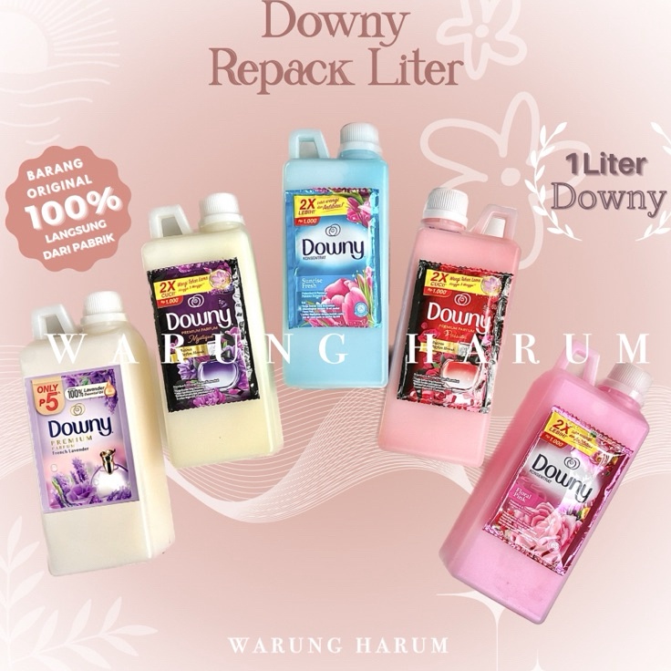 Jual Terlaku Downy 1 Liter Softener Pelembut dan Pewangi Pakaian Cairan ...