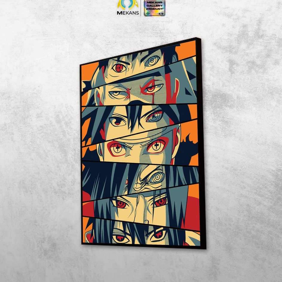 Jual MEKANS 3x4 CM NARUTO SASUKE KAKASHI MADARA ITACHI Frame Block ...