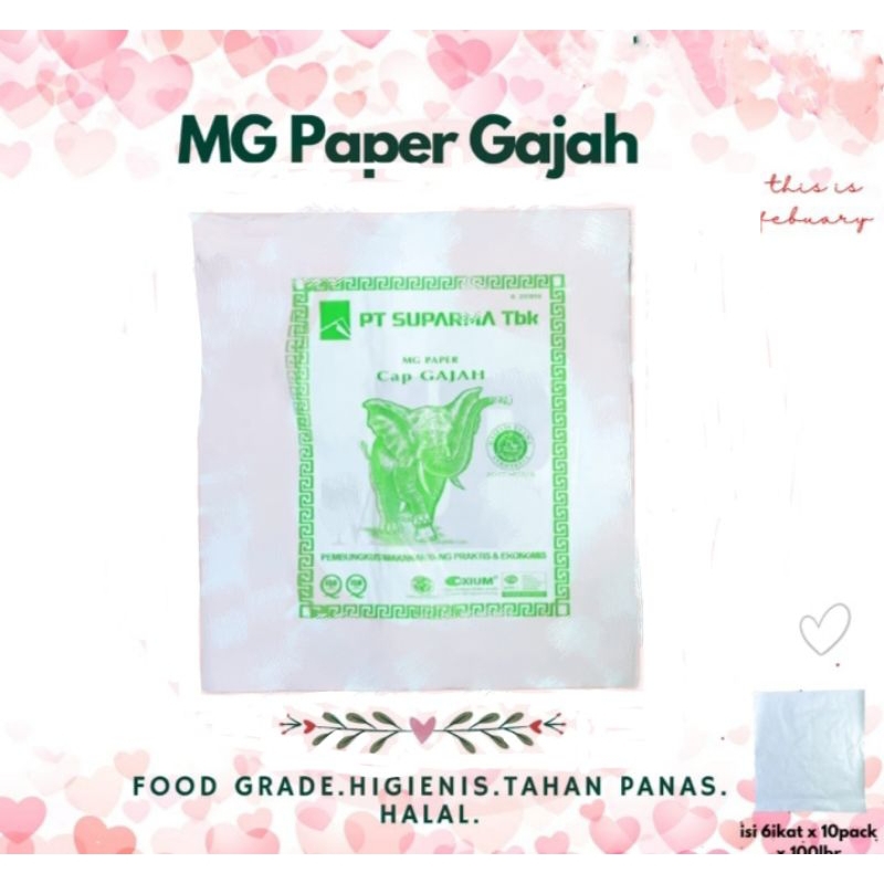 Jual MG Paper/Kertas Nasi Fried Chicken Cap Gajah | Shopee Indonesia