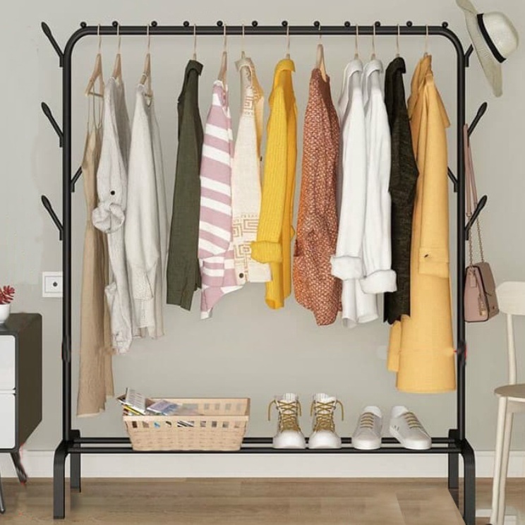 Jual Terjangkau TERBARU Gantungan Berdiri Tas Topi Baju Multifungsi ...