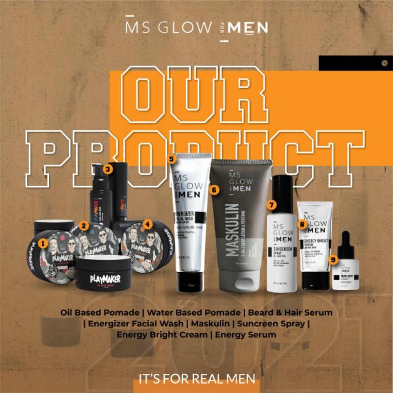 Jual MS Glow Men / MS Glow For Men / serum ms glow men / facial wash ms ...