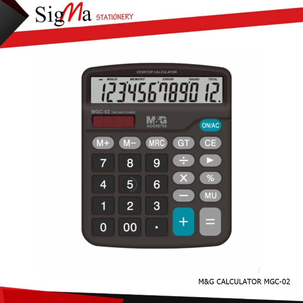 Jual M&G Calculator / Kalkulator M&G 12 Digit MGC-02 ADG98766 | Shopee ...