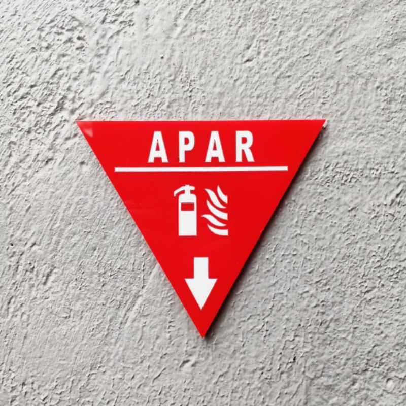 Jual Sign Acrylic Tanda Apar | Tanda lebel Apar Alat Pemadam Api Ringan ...
