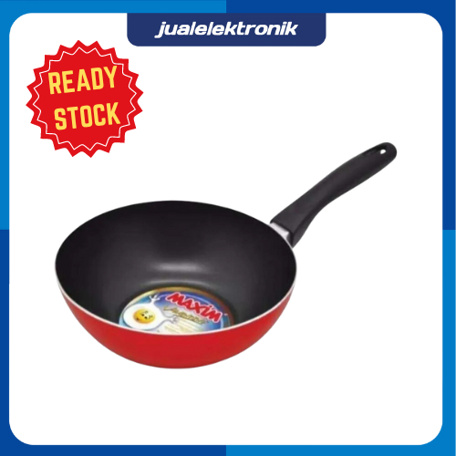 Jual Maxim Valentino Deep Wok Teflon 24 cm W/O Cover VAL24WOK Anti ...