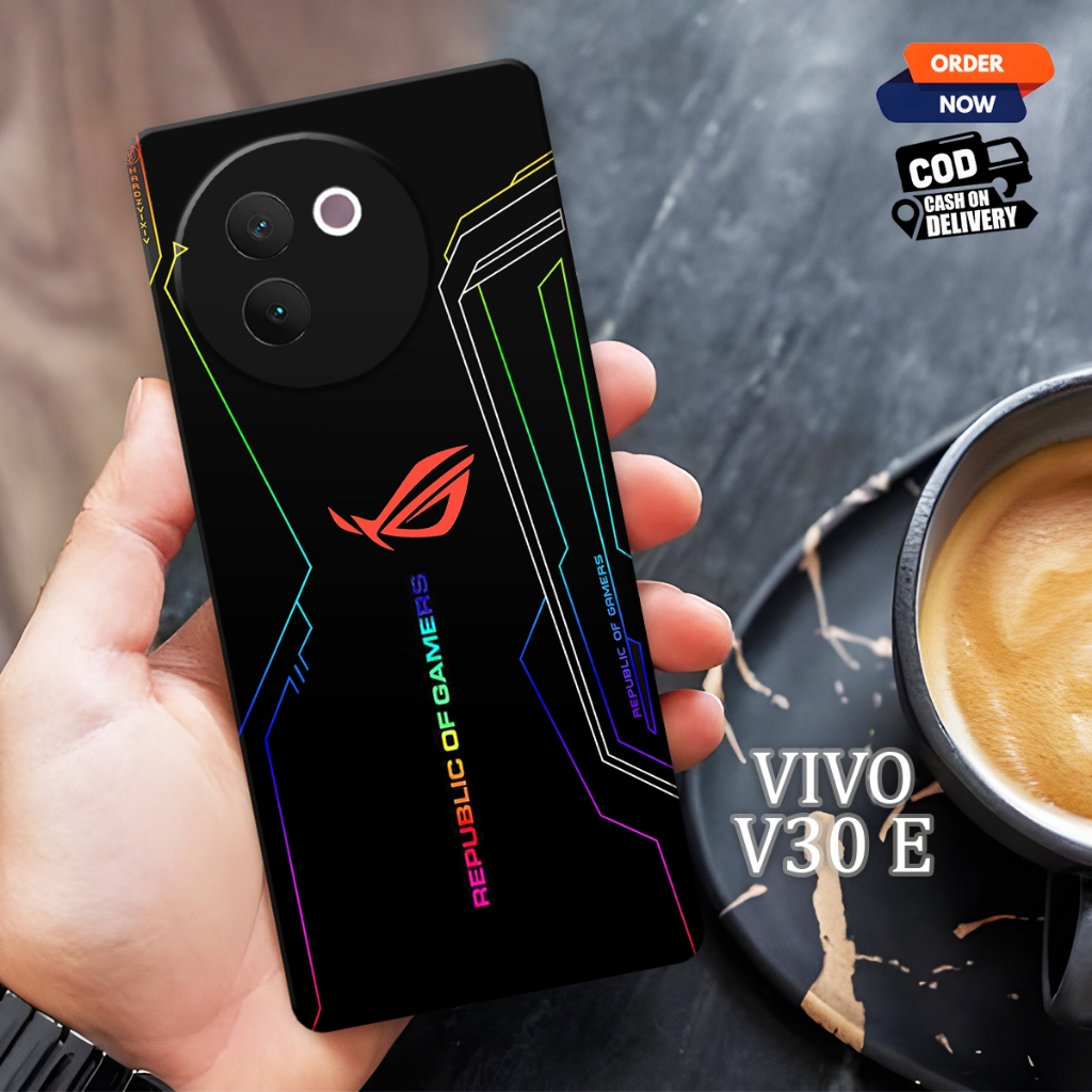 Jual Softcase Vivo V30E Terbaru Case Anti Slip Tahan Banting Motif ROG ...