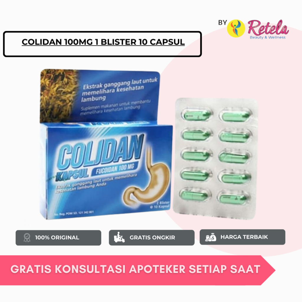 Jual COLIDAN FUCOIDAN 100MG 1 BLISTER 10 CAPSUL | Shopee Indonesia