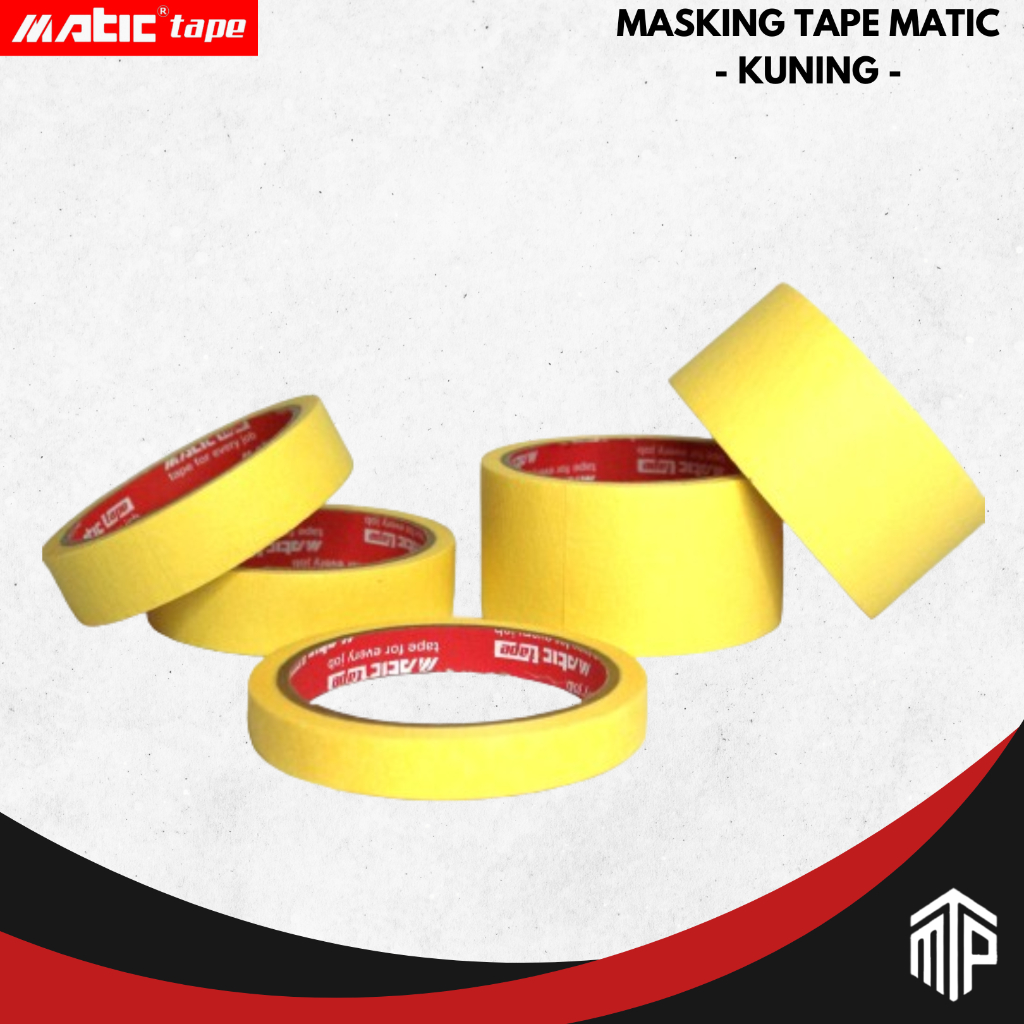 Jual ISOLASI KERTAS MASKING TAPE KUNING | Shopee Indonesia