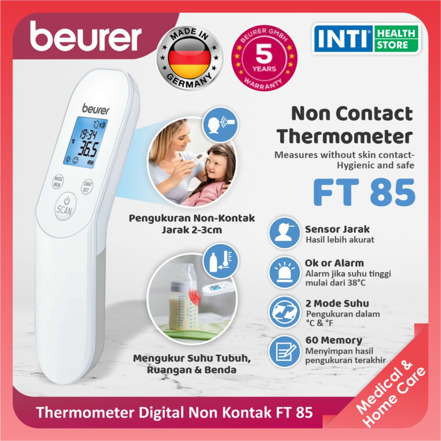 Jual Beurer | Non Contact Thermometer FT85 | Termometer Infrared | Shopee Indonesia