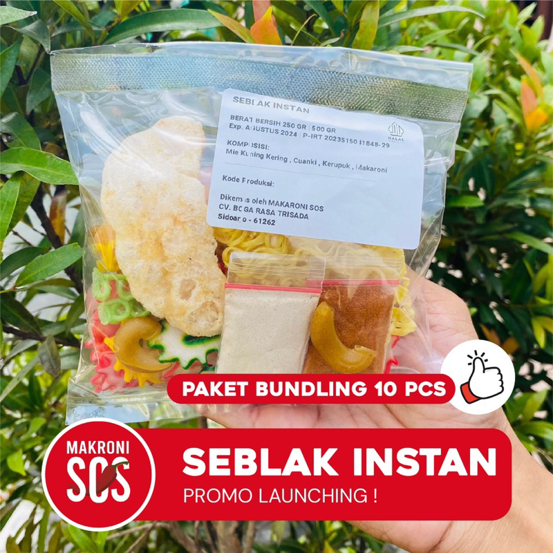 Jual Seblak Instant Bundling 10Pcs Paket Usaha Seblak Kencur Instant ...