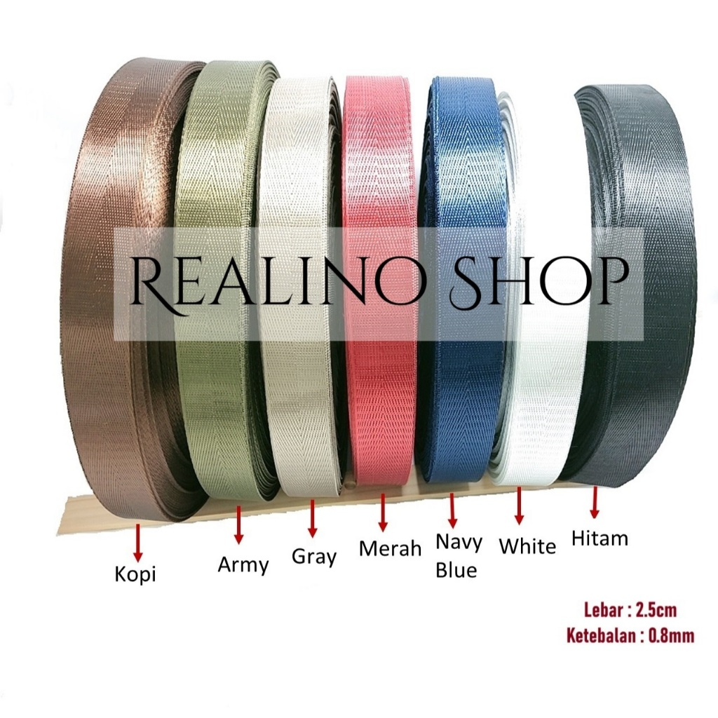 Jual TALI WEBBING TAS /TALI BISBAN / TALI TAS RANSEL - 2,5CM ...