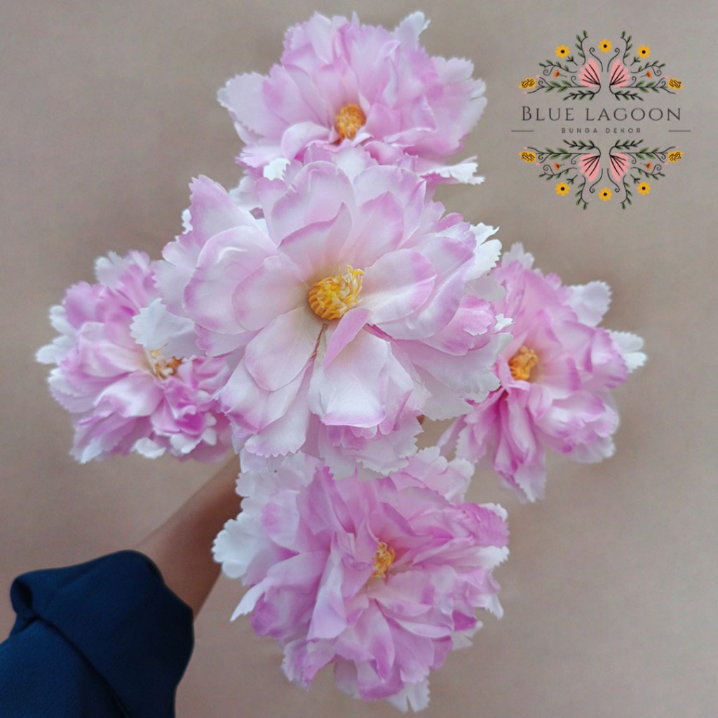 Jual Jumbo Carnation Bunga Dianthus Premium Artificial Flower Palsu ...