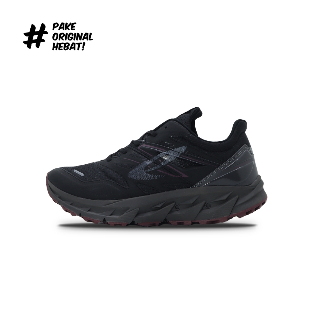 Jual 910Nineten Sepatu Running Yuza Evo - Hitam/Burgundy/Abu-Ash ...