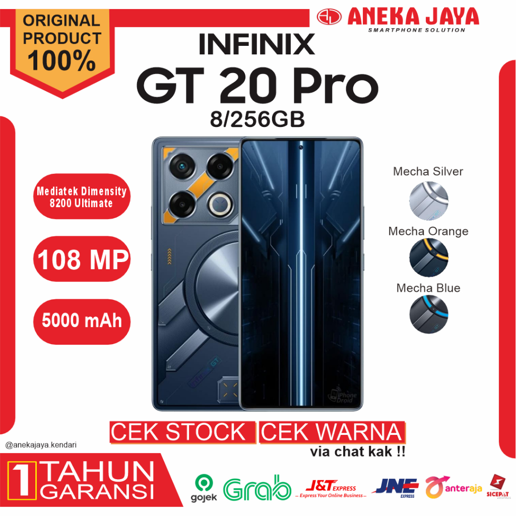 Jual infinix GT 20 Pro 8GB/256GB baru segel asli pabrik dan garansi ...