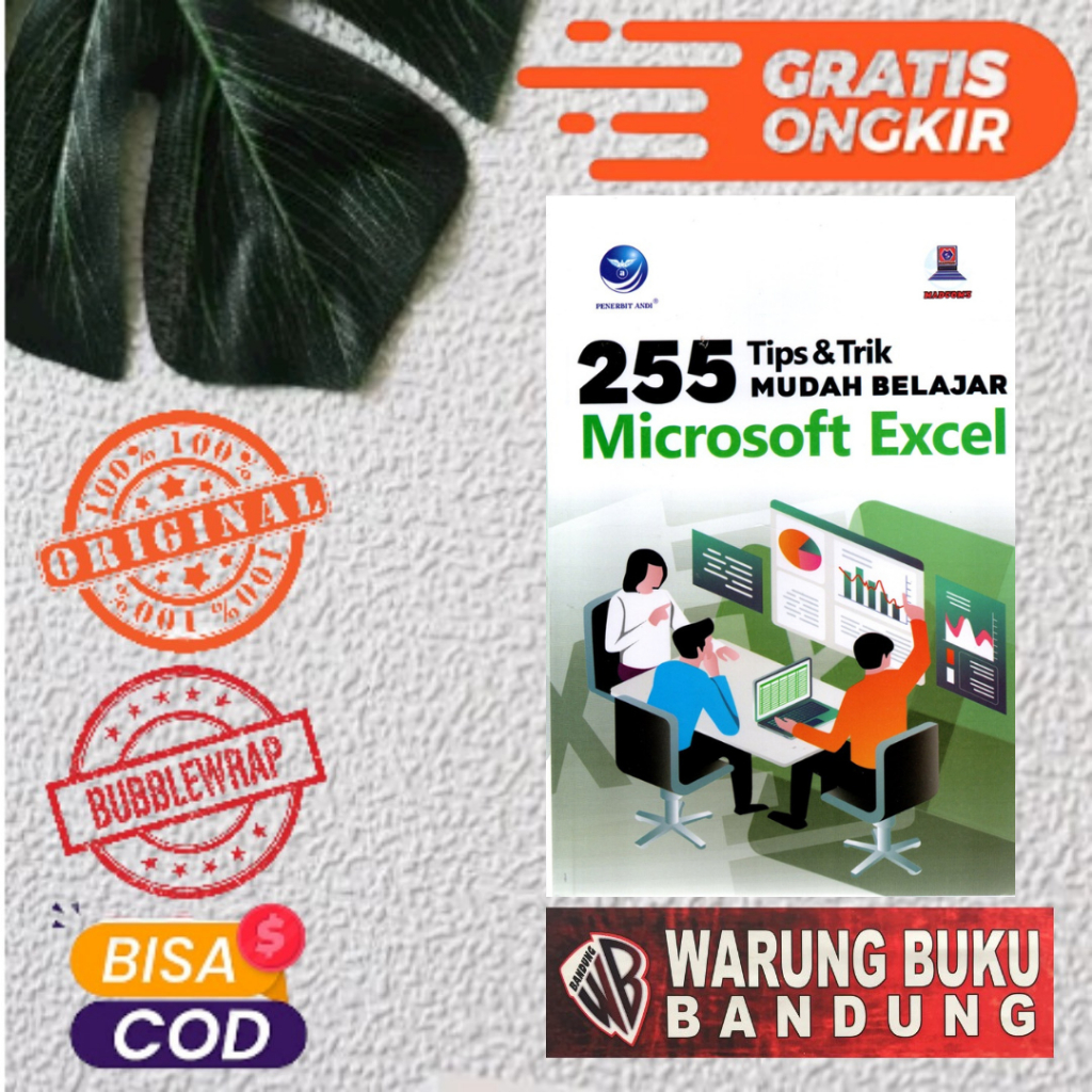 Jual Buku 255 Tips Dan Trik Mudah Belajar Microsoft Excel - Madcoms | Shopee Indonesia