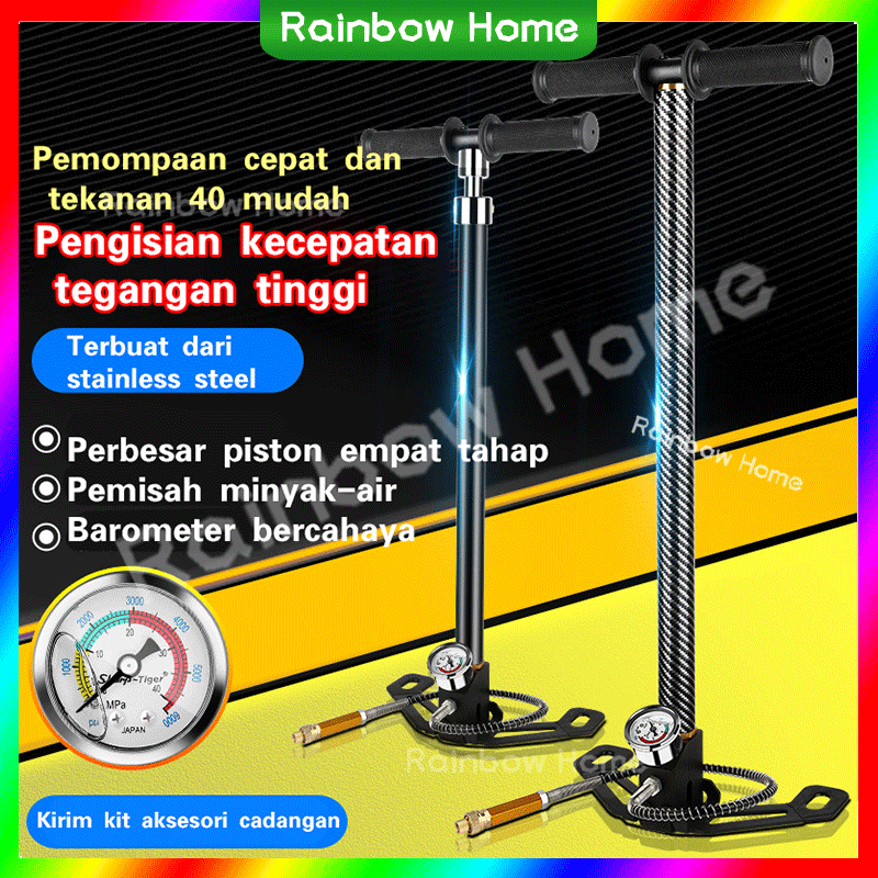 Jual 6000psi pompa pcp sniper kaki lipat kupu kupu Gauge POMPA PCP 4 ...