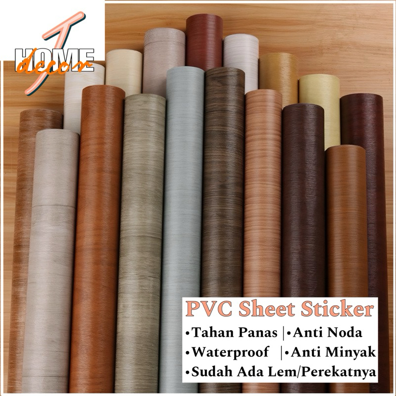Jual Stiker PVC Motif Kayu Interior Film Pelapis Furniture Waterproof ...