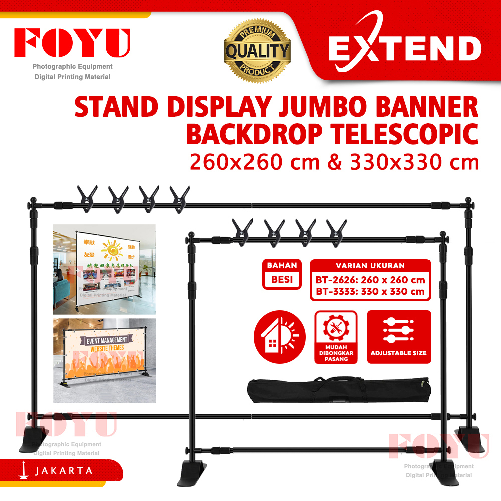 Jual Stand Standing Display Jumbo Banner Backdrop Background Pipa ...