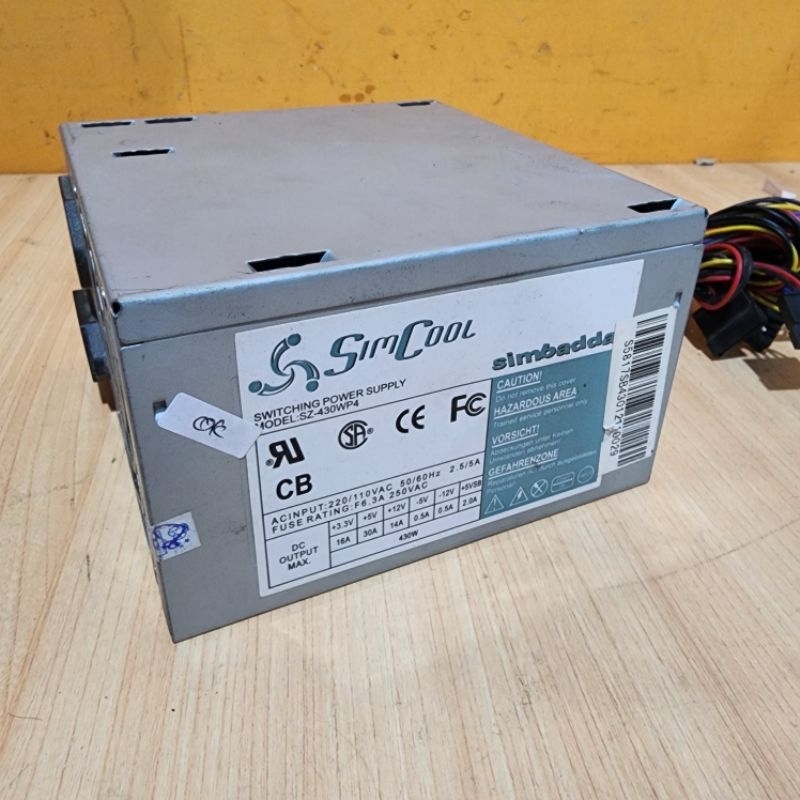 Jual Powersupply Simbadda SimCool - Psu standar simbadda SimCool 24pin ...