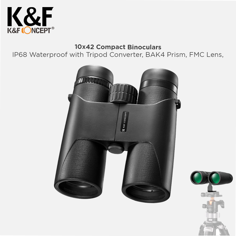Jual K&F Concept Binocular Telescope HD 10x42 Waterproof - IP68 for View Wildlife Scenery ...