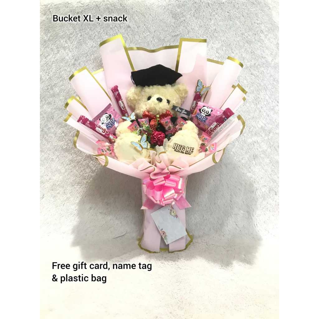 Jual Buket boneka wisuda graduation hadiah kado kelulusan gift unik ...