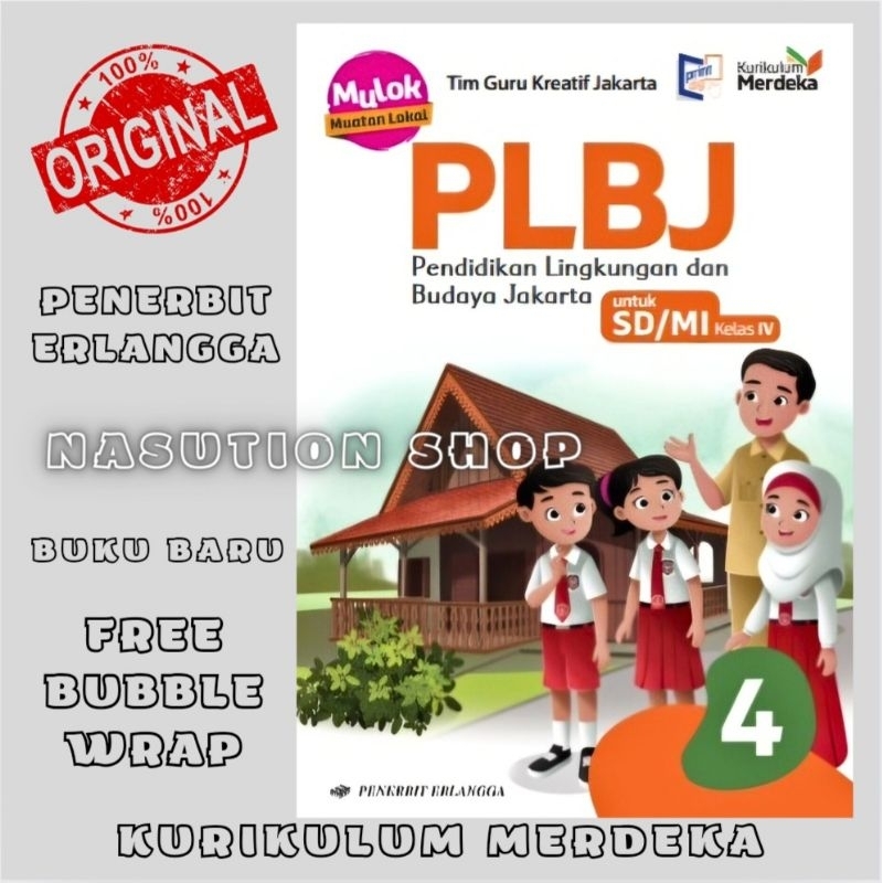 Jual Buku PLBJ Kelas 4 SD/MI Erlangga Mulok Kurikulum Merdeka ...