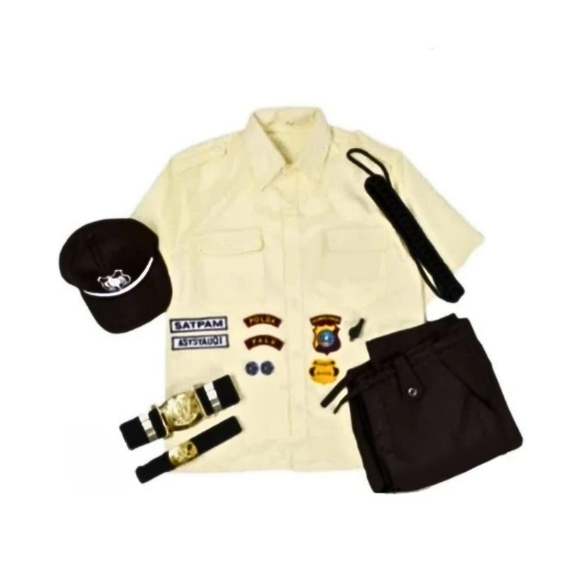 Jual Set Seragam PDH Krem Satpam Lengkap | Shopee Indonesia