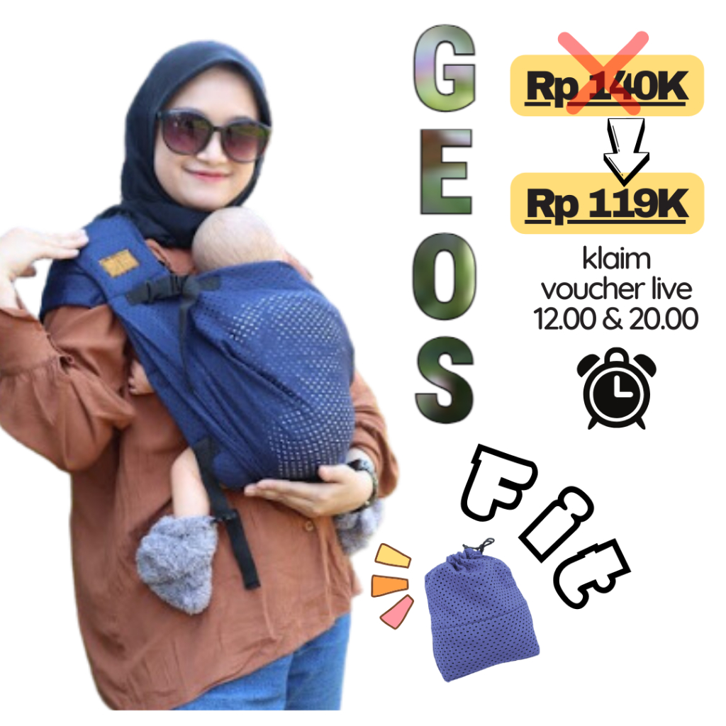 Jual Cuddle Me Geos Fit Air dan Sporty Spessa gendongan bayi M shape ...