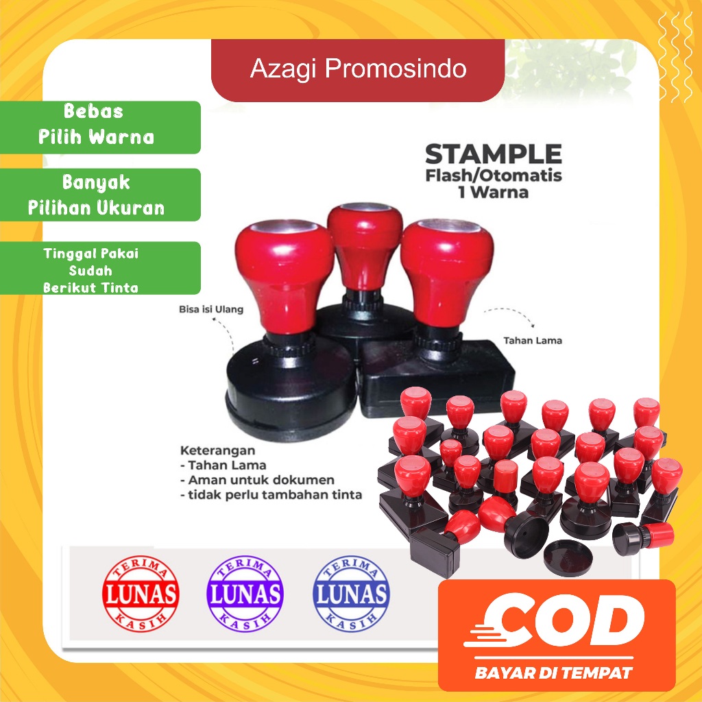 Jual Cetak Stample Custom Pembuatan Stempel Satuan Tanda Lunas Tinta ...
