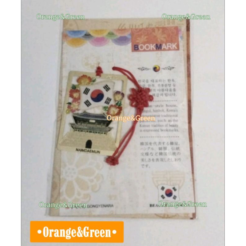 Jual Bookmark Korea Traditional. Pembatas Buku Souvenir Korea READY ...