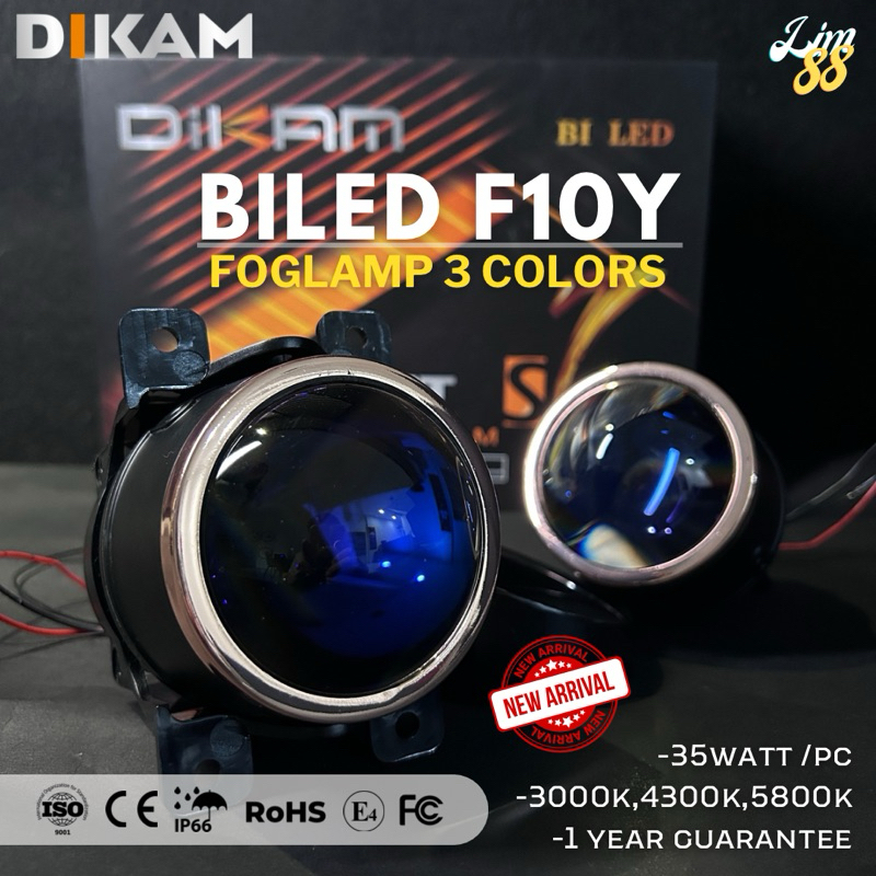 Jual (NEW) BILED DIKAM Foglamp F10Y 3 Warna PNP Toyota Honda Universal ...