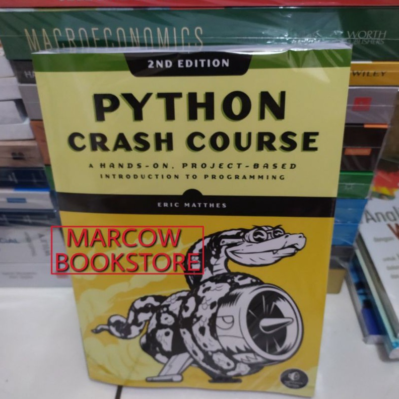 Jual Buku Python Crash Course 2nd Edition by Eric Matthes KODE A7F5 | Shopee Indonesia