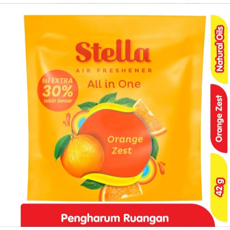 Jual STELLA All In One Air Freshener Orange 42 g | Shopee Indonesia