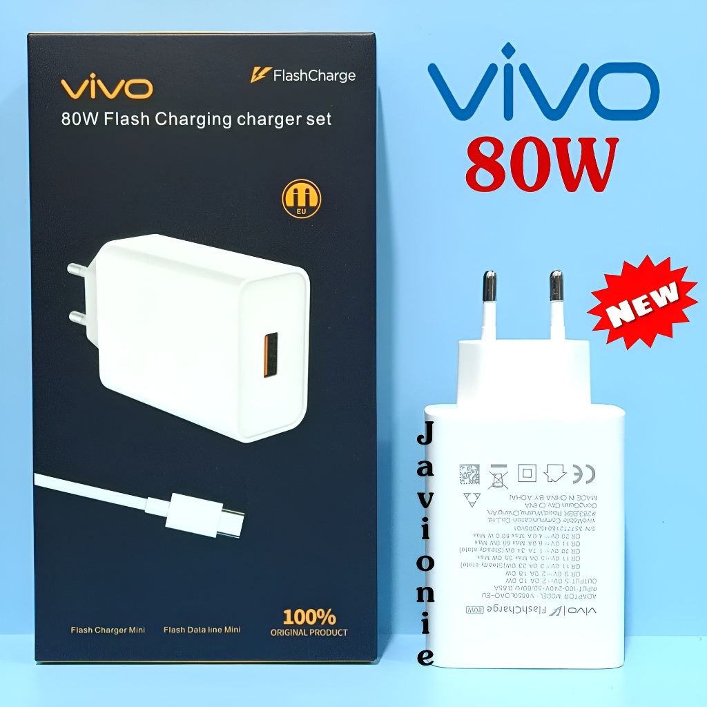 Jual Charger Casan Cas VIVO V25 V27e V27 V29 V30 X80 Y100 Z7x T1 PRO 5G Original 66 80 Watt Fast ...
