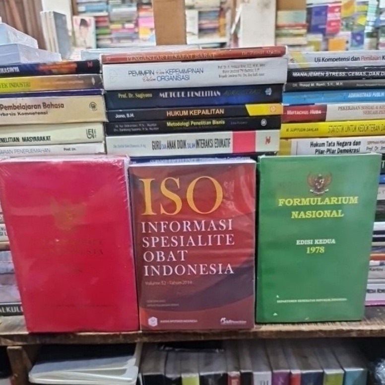 Jual Farmakope Indonesia edisi 3 ISO VOLUME 52 dan Formularium nasional ...