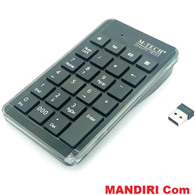 Jual MTech Wireless Numpad Numeric Keyboard Numerik Keypad | Shopee ...