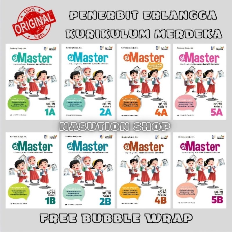 Jual Buku Si Master Kelas 1 2 3 4 5 6 SD Erlangga Kurikulum Merdeka ...