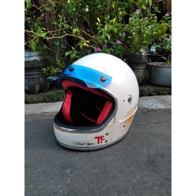 Jual helm trx/helm jadul honda/helm trx moncong pendek | Shopee Indonesia