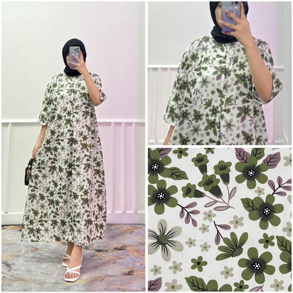 Jual RD FASHION - DASTER WANITA MOTIF KEKINIAN TANGAN 7/8 / Dress ...