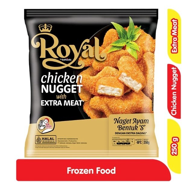 Jual BELFOODS ROYAL NUGGET 250 GR WITH EXTRA MEAT NAGET AYAM BENTUK S ...